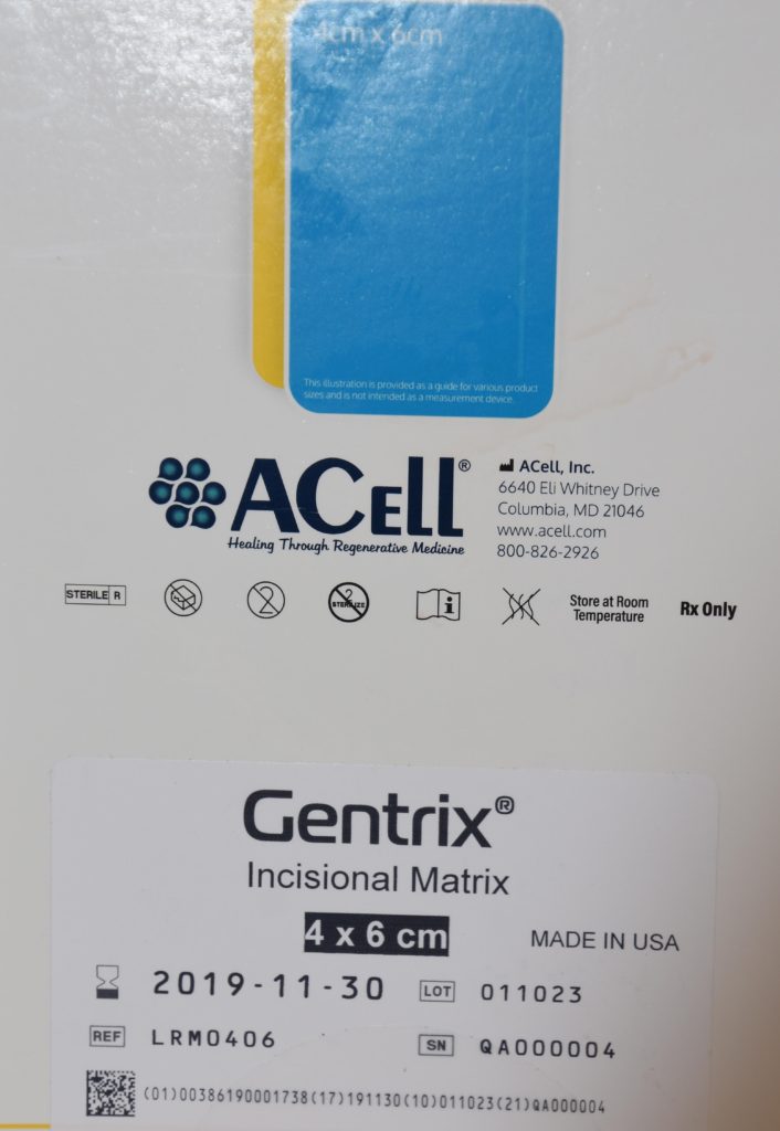 Acell Gentrix Incisional Matrix Dr Barry Eppley Indianapolis - Explore ...